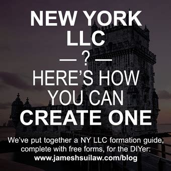 How To Form A New York LLC James Hsui PLLC