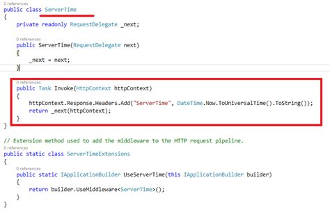 middleware components in asp core