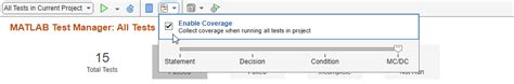 manage matlab tests and results for projects matlab mathworks 한국