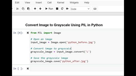 how to convert image to grayscale using pil in python youtube