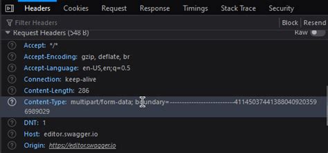 How To Correctly Format Multipart Form Data Request Body For