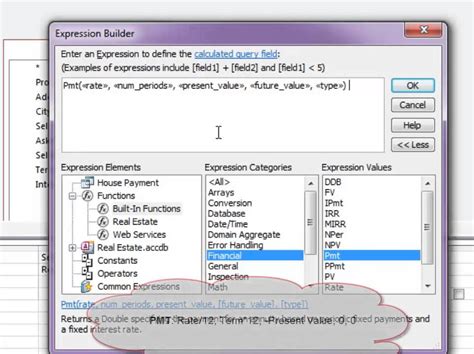 Access Using Expression Builder YouTube