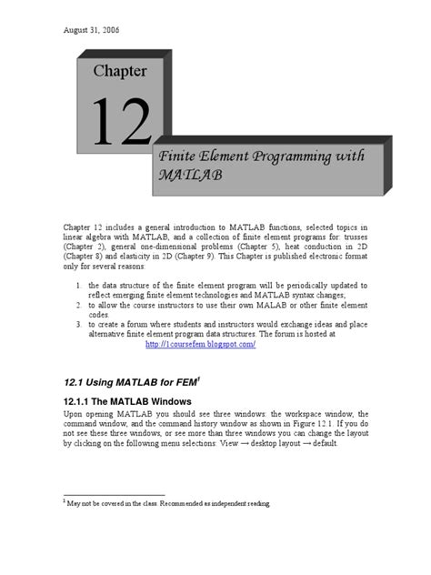 finite element programming with matlab pdf matrix mathematics eigenvalues and eigenvectors