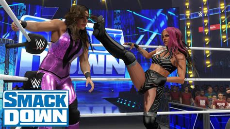 WWE 2K23 SMACKDOWN RAQUEL RODRIGUEZ W ALIYAH VS DAKOTA KAI W DAMAGE