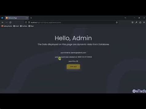 Login And Registration Form With PHP And MYSQL YouTube
