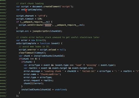 javascript how to add attribute to the script which is created by webpack for dynamic import