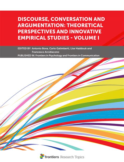pdf ebook discourse conversation and argumentation theoretical perspectives and innovative