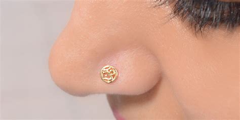 Diamond Modern Nose Pin Design Dishis Jewels