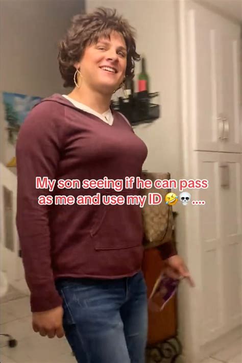 Son Goes Viral For Dressing Up Like Mom And Passing As Her