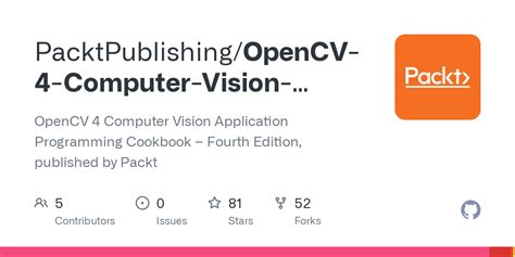 github packtpublishing opencv 4 computer vision application programming cookbook fourth