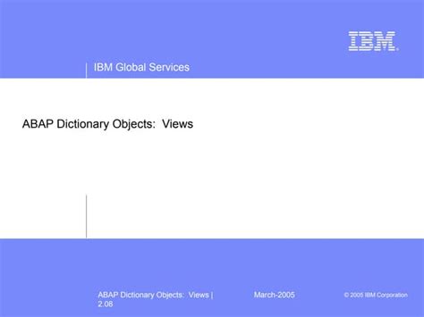 chapter 08 abap dictionary objects views1 ppt