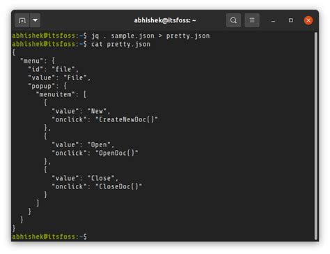 how to pretty print json file in linux terminal wiredgorilla