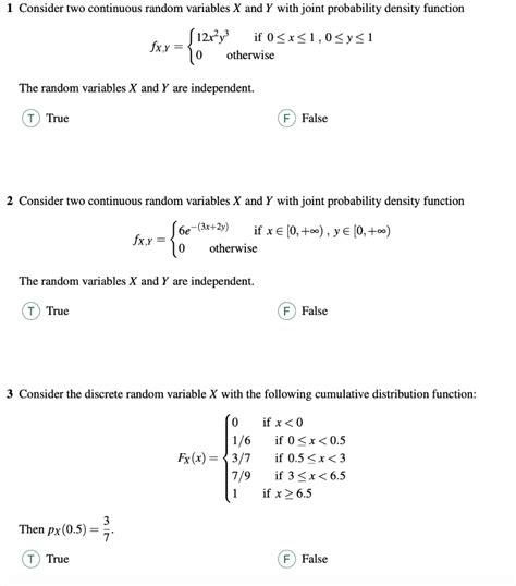 Solved 1 Consider Two Continuous Random Variables X And Y Chegg