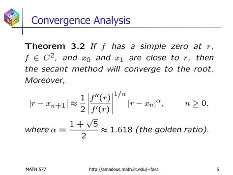 ppt 3 2 the secant method powerpoint presentation free download id 619101