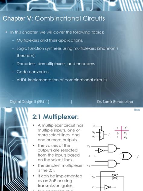 chapter 5 combinational circuits pdf logic gate vhdl