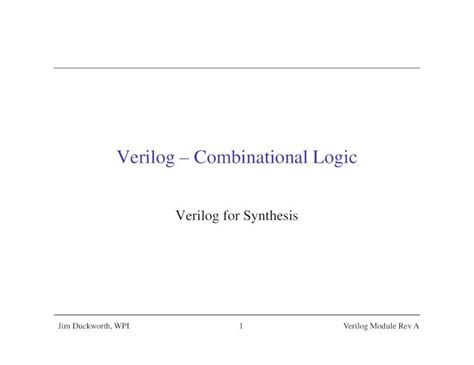 pdf verilog combinational logic dokumen tips