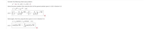 solved consider the following initial value problem