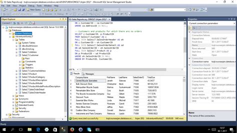 Microsoft Sql Server Management Studio