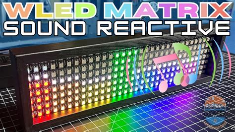 Sound Reactive 2D LED Matrix ESP32 INMP441 Digital Mic WLED SR YouTube