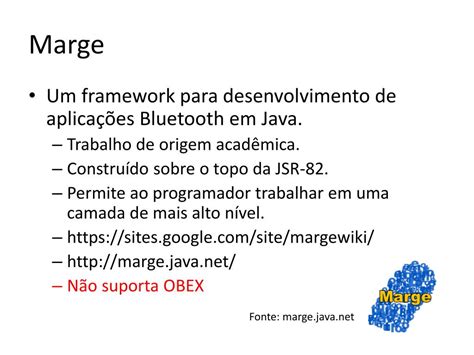 PPT JSR 82 JavaTM APIs for Bluetooth uma aplicação das bibliotecas