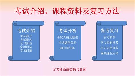 软考高级系统架构设计师视频教程录播直播资料真题课程案例论文文老师软考教育 哔哩哔哩