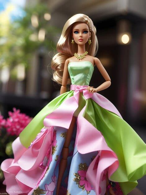 Premium Ai Image Beautiful Barbie Doll In Fashionable Clothes 3 Barbie Full Body Blue Eyes