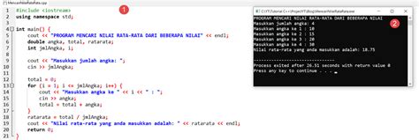 tutorial membuat flowchart nilai rata rata dengan per