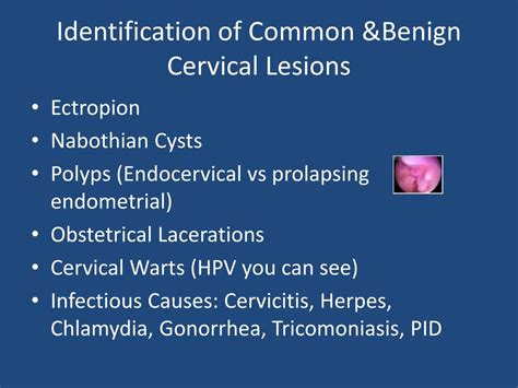 Benign Cervical Lesions