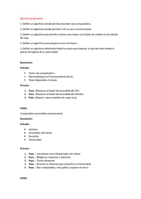 tarea algoritmo y principio de datos ejercicios de algoritmos y programación docsity