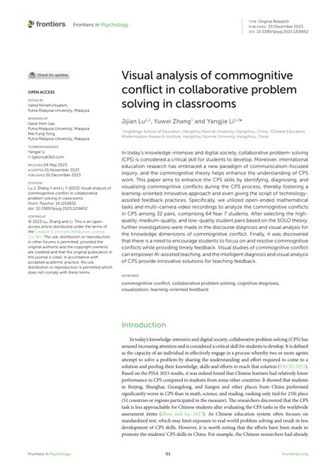 pdf visual analysis of commognitive conflict in collaborative problem solving in classrooms