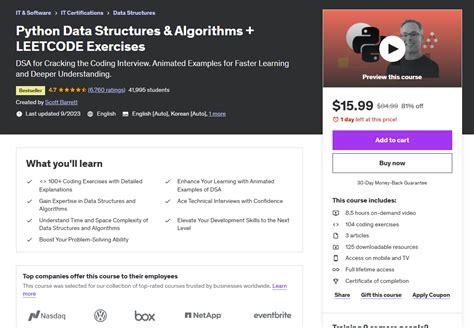 Python Data Structures Algorithms LEETCODE Exercises