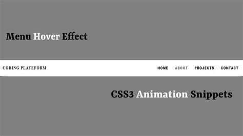 Navigation Menu Using Html And Css Menu Hover Animation Cool Menu
