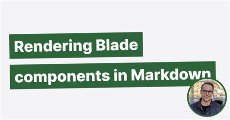 Rendering Blade Components In Markdown Aaron Francis