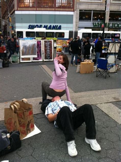 Peace Through Face Sitting ~ Damn Cool Pictures