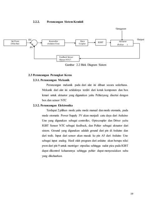 sistem kendali suhu ruangan dengan metode pid berbasis arduino uno igbt dan ntc pdf