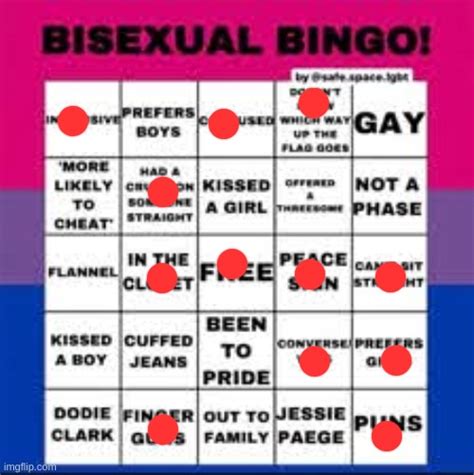 Bisexual Bingo Card Imgflip