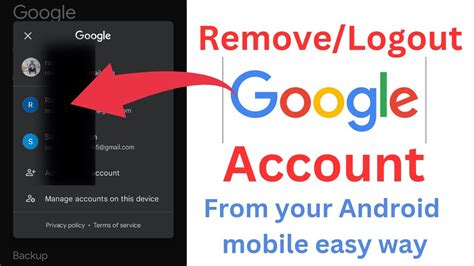 How To Remove Sign Out Gmail Account From Android Phone 2023 YouTube