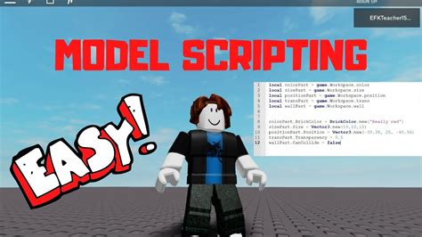 Roblox Studio Tutorial Scripting For Models YouTube