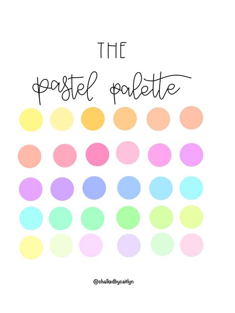 The Pastel Procreate Custom Color Palette IPad Color Etsy Pastel
