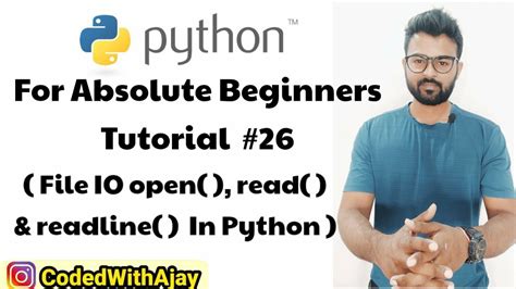 open read and readline for reading file python tutorials for absolute beginners in hindi
