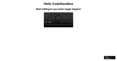 vidstack player react examples codesandbox