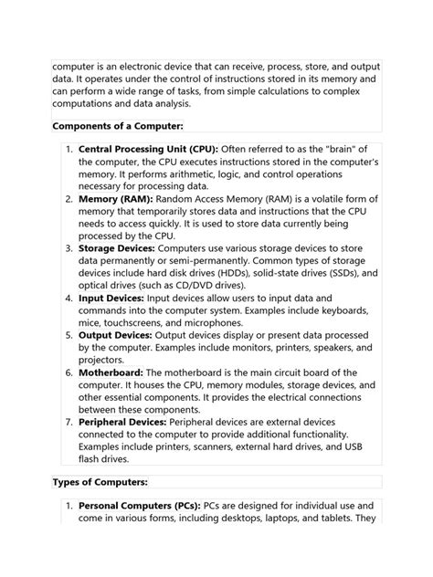 computer pdf computer data storage input output