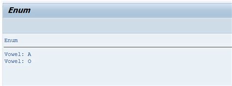 5 Enumeration In ABAP 7 51 SAPCODES