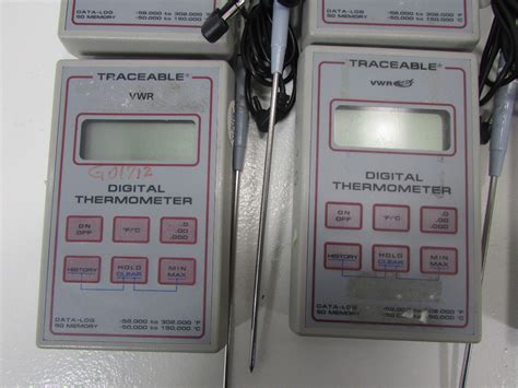 VWR TRACEABLE DATA LOG 50 MEMORY DIGITAL THERMOMETER 50 To 150 C 1