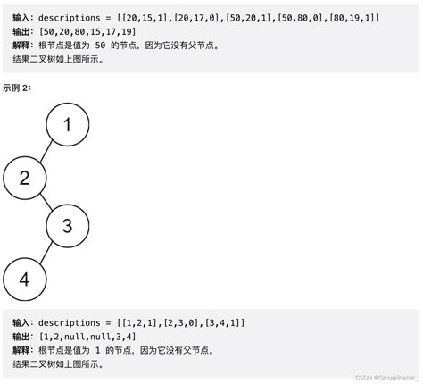 leetcode 6018 根据描述创建二叉树 code6018 csdn博客