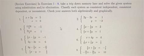 solved review exercises in exercises 1 8 take a trip