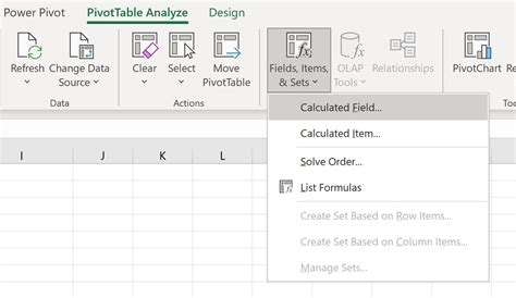Excel How To Delete Calculated Field In Pivot Table