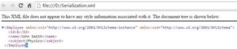 Serializing Objects To XML In C