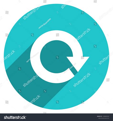 Arrow Sign Reload Refresh Rotation Loop Stock Vector Royalty Free