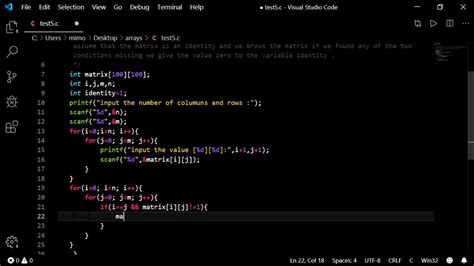 Arrays Test 8 Write A Program In C To Check Whether A Given Matrix Is